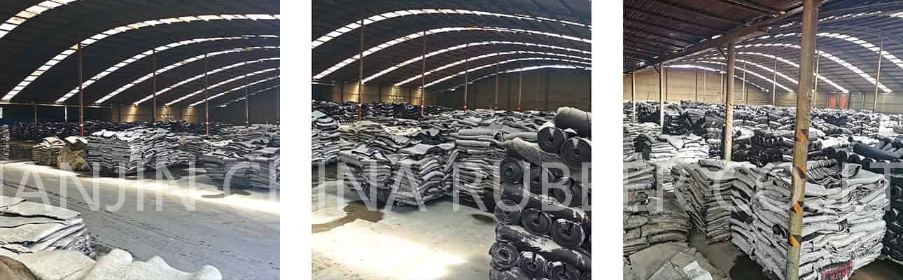 Large rubber sheet of rubber gasket material