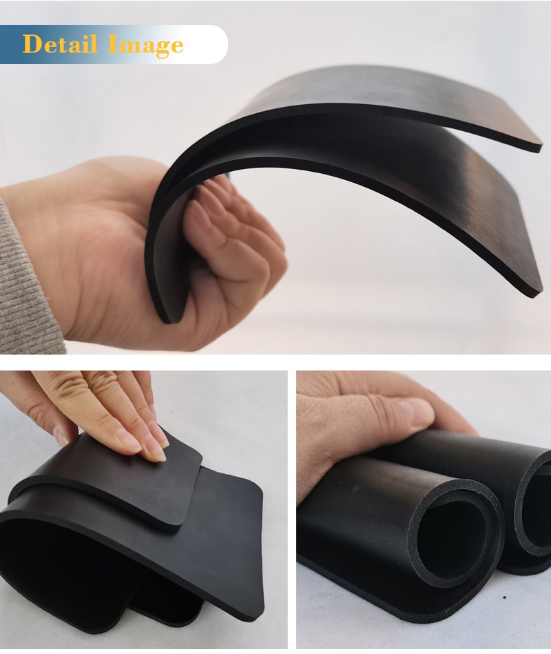 Solid rubber roll material EPDM rubber pad