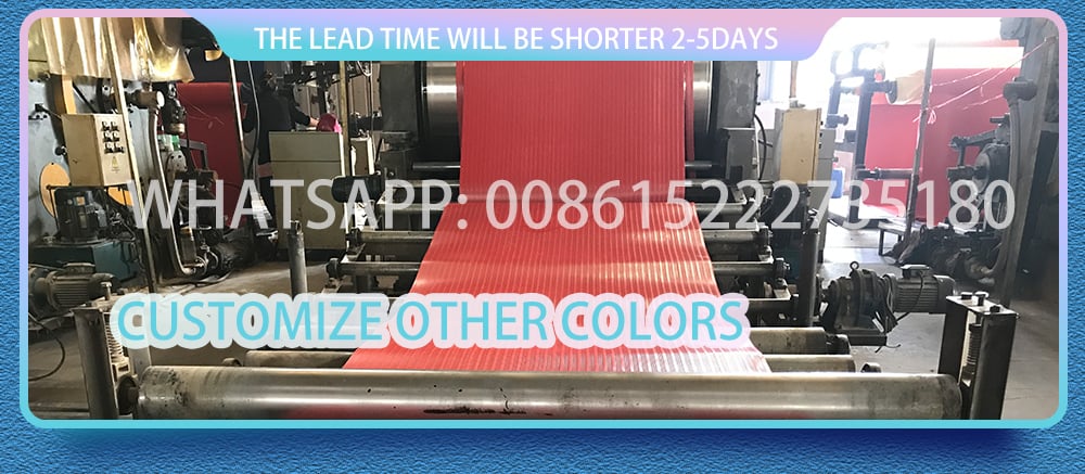 Corrugated rubber mat SBR sheet - Ribbed rubber matting roll