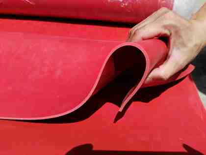 Red Rubber Roll - Red Sheet Rubber - Rubber Sheet Packing
