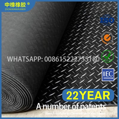 Anti slip rubber sheet manufacturer - Checker plate flooring roll