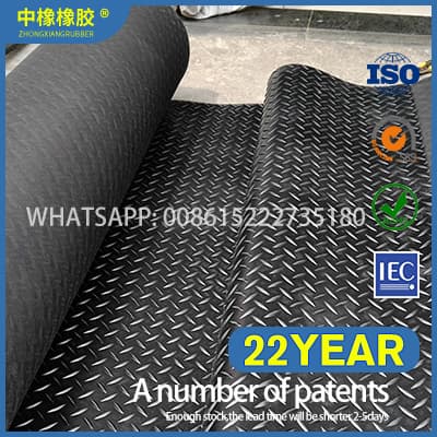 Diamond rubber mat factory - China rubber floor manufacturer