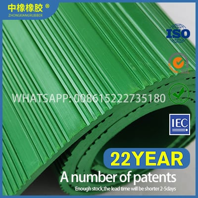 Wide ribbed rubber matting - Corrugated anti skid mats flooring