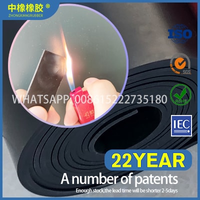 Fire Retardant rubber sheet 1.8g/cm³ neoprene rubber roll