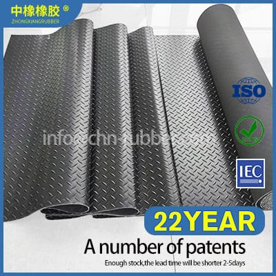 Rubber diamond plate trailer flooring 3mm - anti slip rubber sheet ...