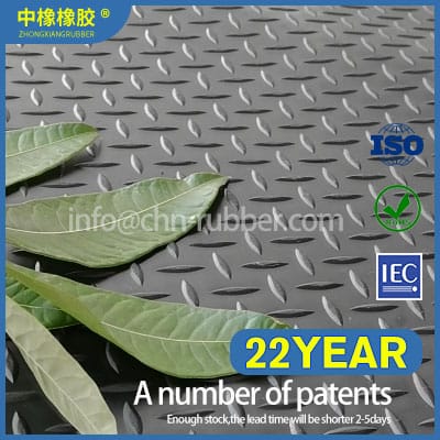 Rubber diamond plate trailer flooring 3mm - anti slip rubber sheet ...