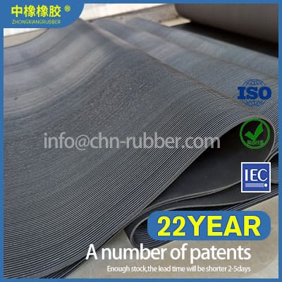 Fine fluted rubber matting 3mm black flooring rolls suppliers