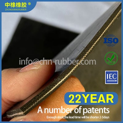 3mm Insertion rubber roll with ply - reinforced neoprene rubber sheet