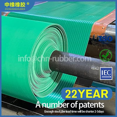 Industrial rubber flooring rolls Insulated corrugated rib mats ...