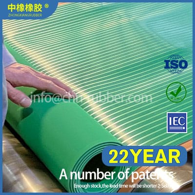 Industrial rubber flooring rolls Insulated corrugated rib mats ...