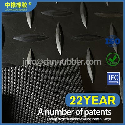 Rubber tread plate 1.5g/cm³ flooring mats - Antislip rubber sheets ...
