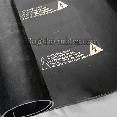 Electrical safety rubber mat for electrical panel room IEC 61111-2009