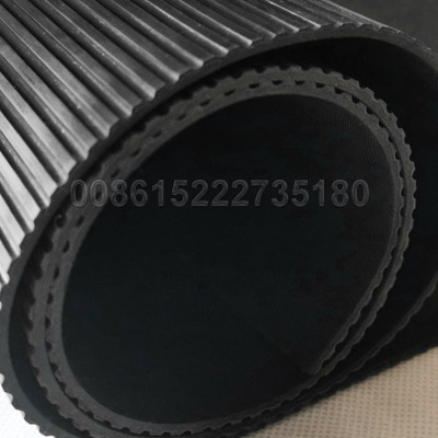 3mm Industrial fluted rubber matting 65±5Shore A