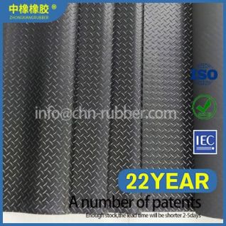 Green 3mm diamond plate pvc rubber floor mat - Tianjin China Rubber Co.,Ltd